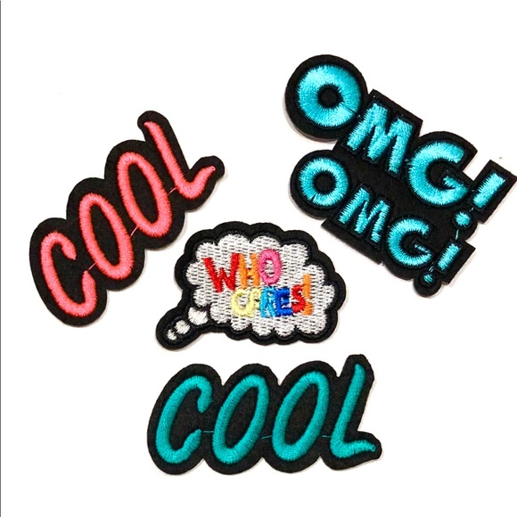 Accessories | Cool Patches Iron On Patch Omg Diy Expression Word | Poshmark